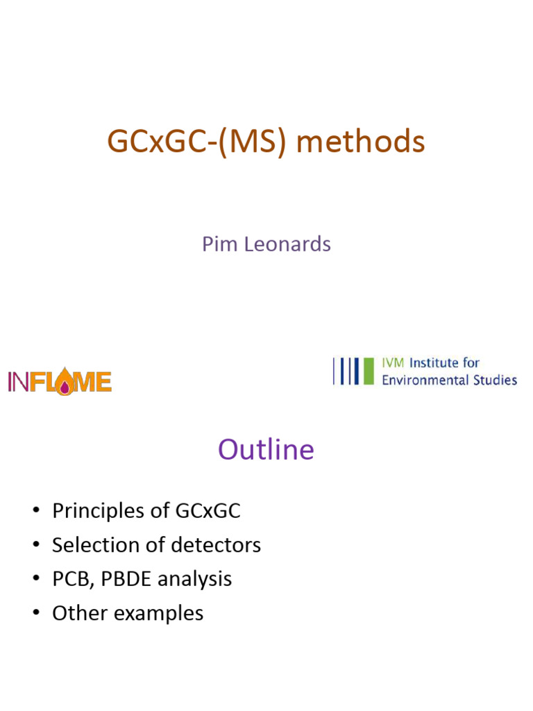 Pim Gcxgc Analysis Gcms原理 Pdf Chemistry Physical Sciences