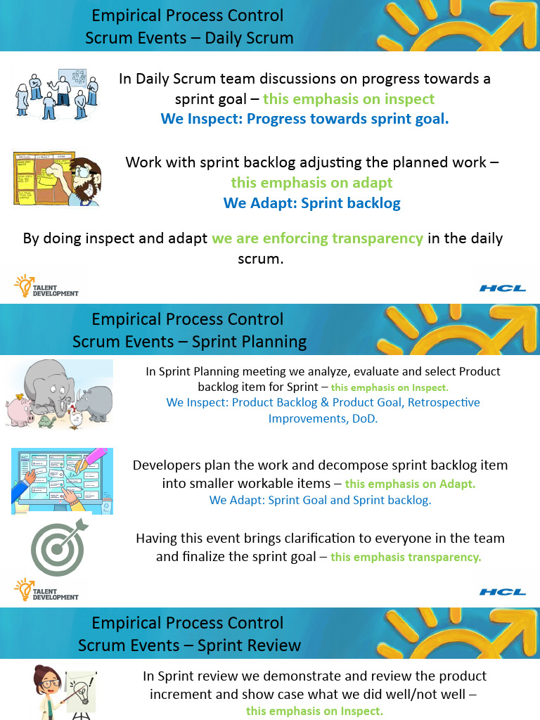 Empirical Process Control With Scrum Framework | PDF | Scrum (Software Development) | Systems Theory