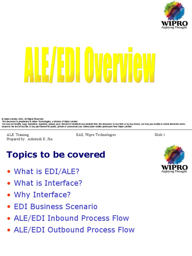 Ale Overview | PDF | Electronic Data Interchange | Information ...
