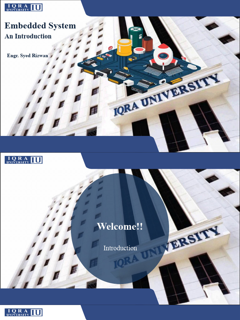 Lecture#1 | PDF | Embedded System | Microprocessor Lecture#1 | PDF | Embedded System | Microprocessor