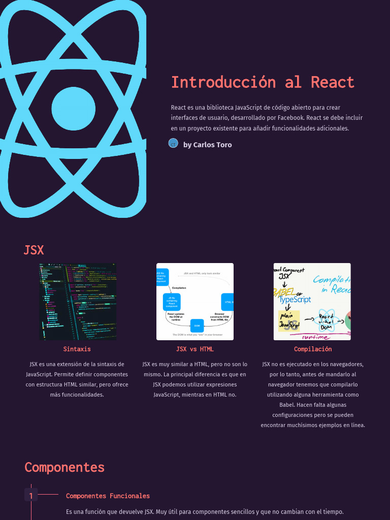 React Intro | PDF | Informática | Ingeniería de software