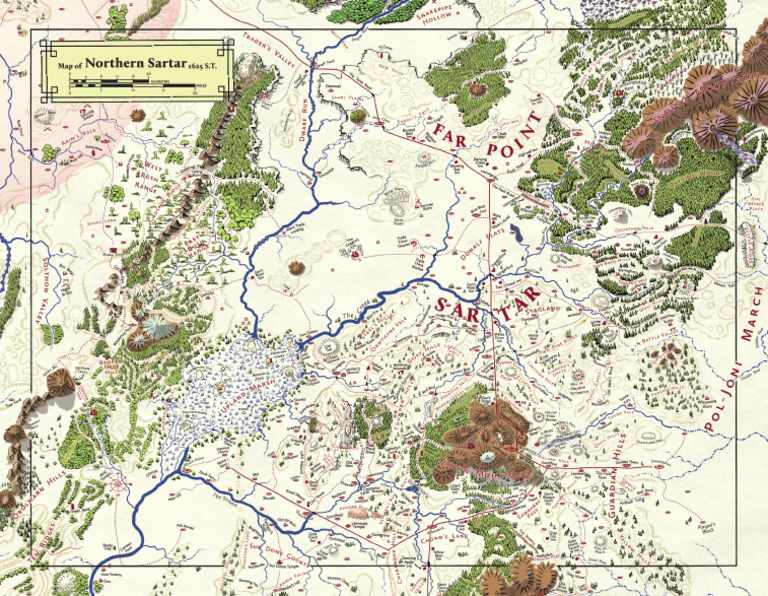CHA4035 Northern Sartar Map | PDF