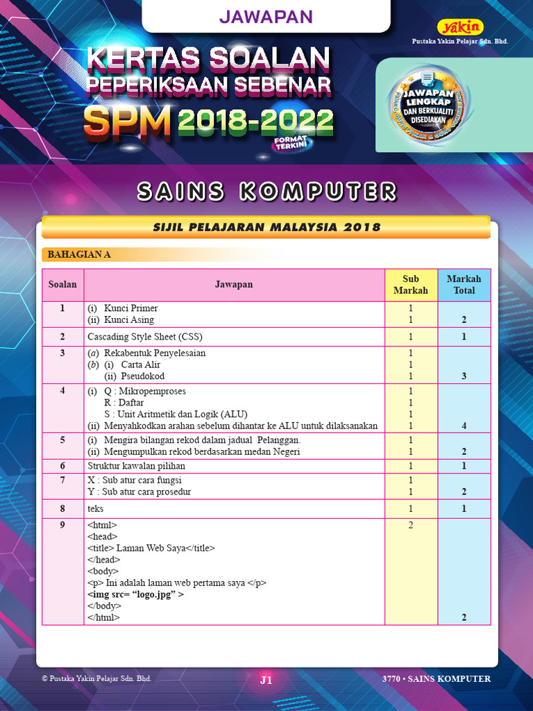 SAINS - KOMPUTER JWP | PDF