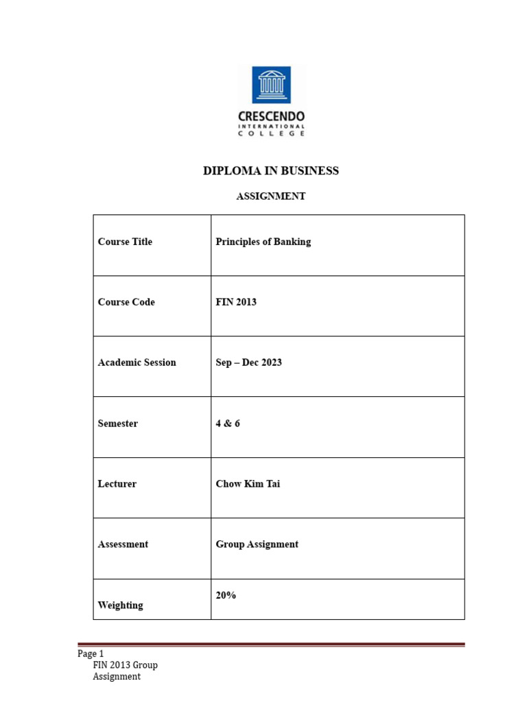 Dib Banking Assignment 2023 | PDF | Mortgage Backed Security | Securitization