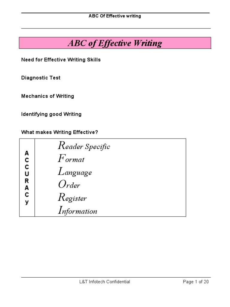 Abc of Effective Writing 2 | PDF | Accuracy And Precision | Punctuation