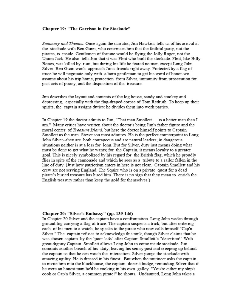 Treasure Island ch#19-20-21 Summary | PDF | Treasure Island