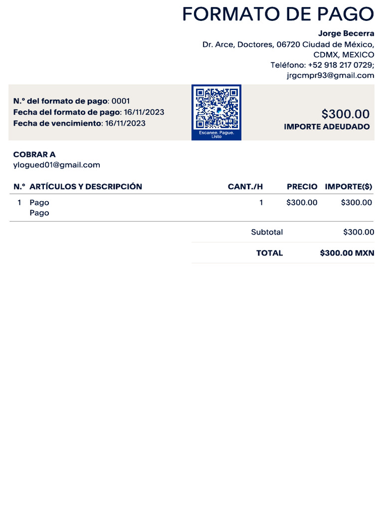Invoice 0001 Pdf