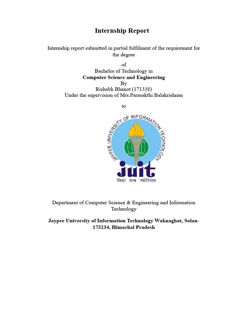 Internship Report | Download Free PDF | Method (Computer Programming) | Java Virtual Machine