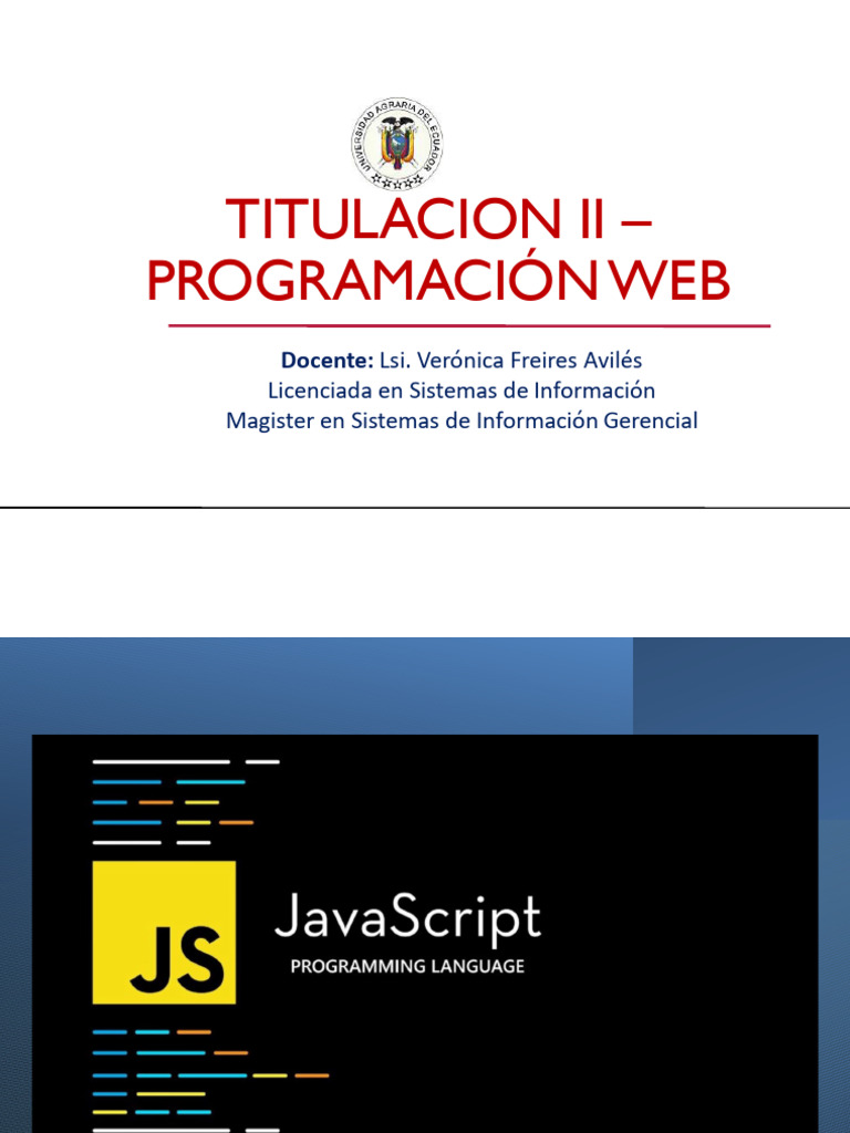 Clase 4 - Javascript | PDF | Script Java | Java (lenguaje de programación)