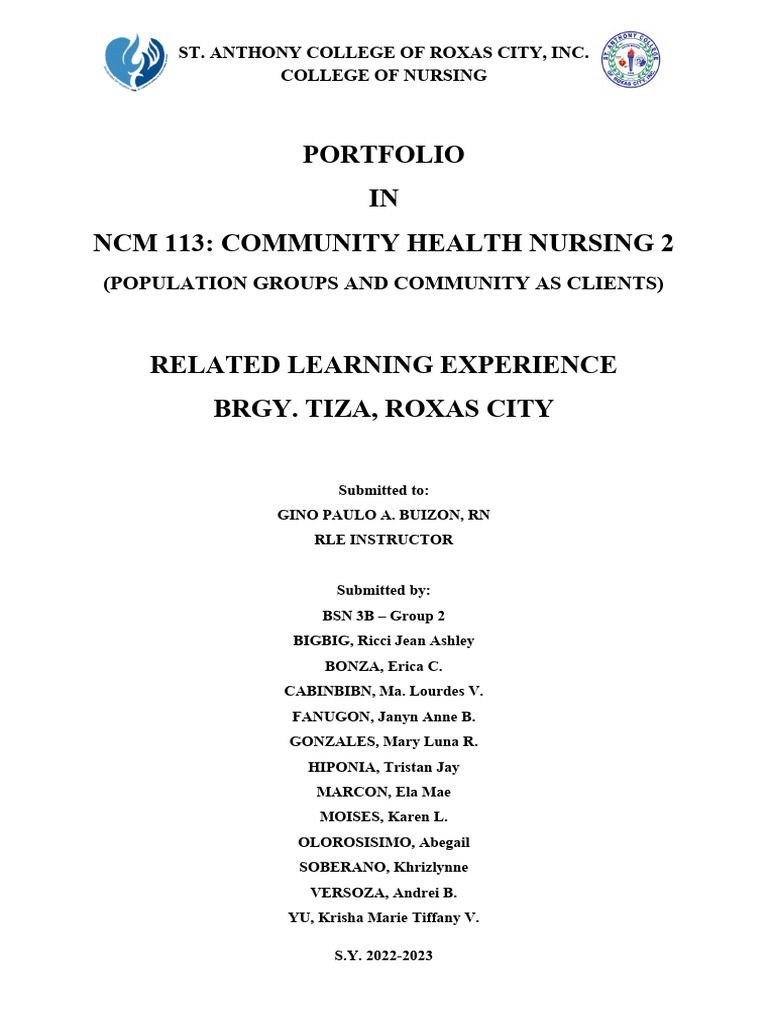 Case Study With Revision | PDF | Community | Nursing