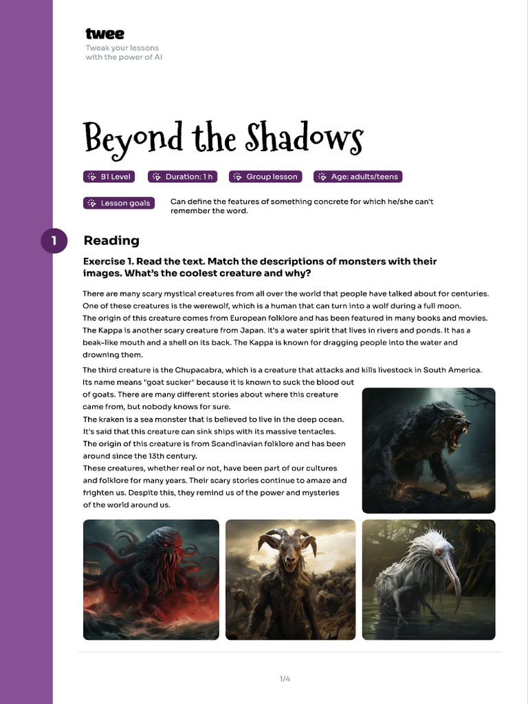 Beyond The Shadows b1 | PDF