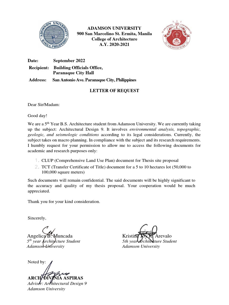 Request for CLUP Document Access | PDF