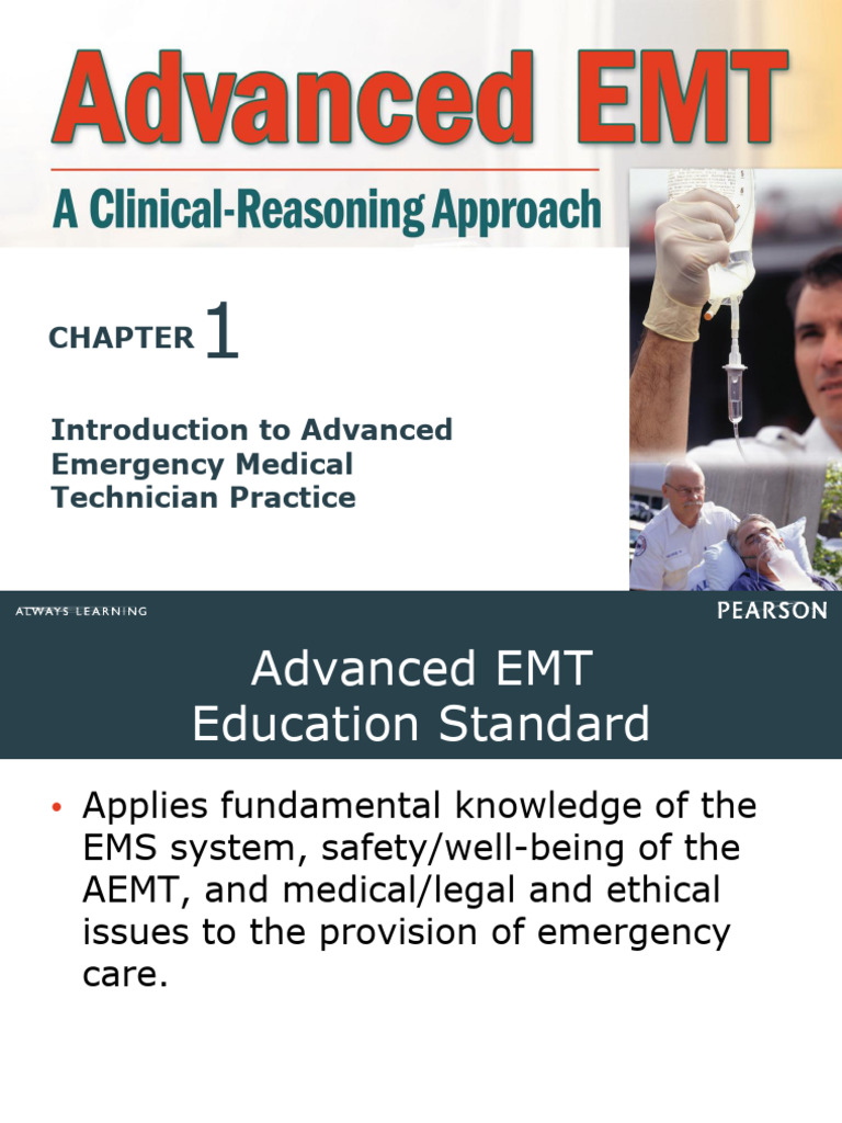 Chap 1 Intro To Advanced EMT Practice | PDF | Emergency Medical ...