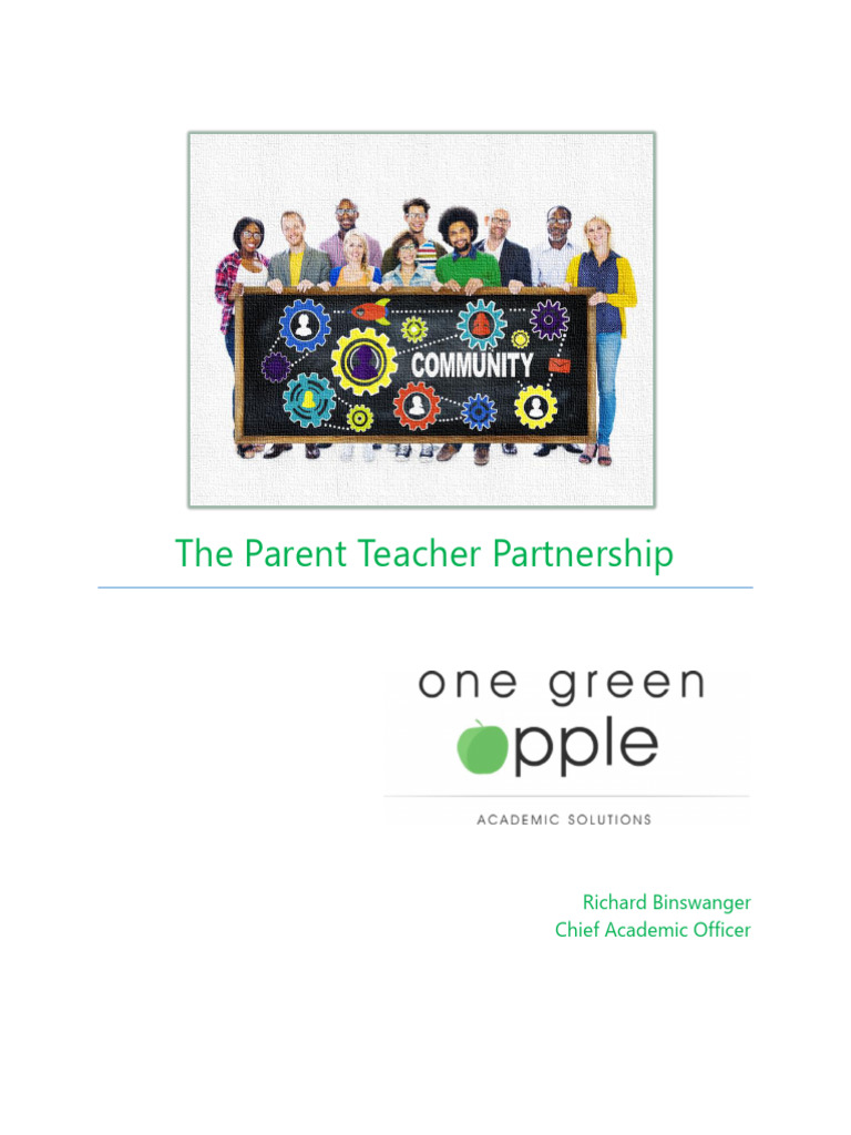 8.3.2.the Parent Teacher Partnership | PDF | Teachers | Communication