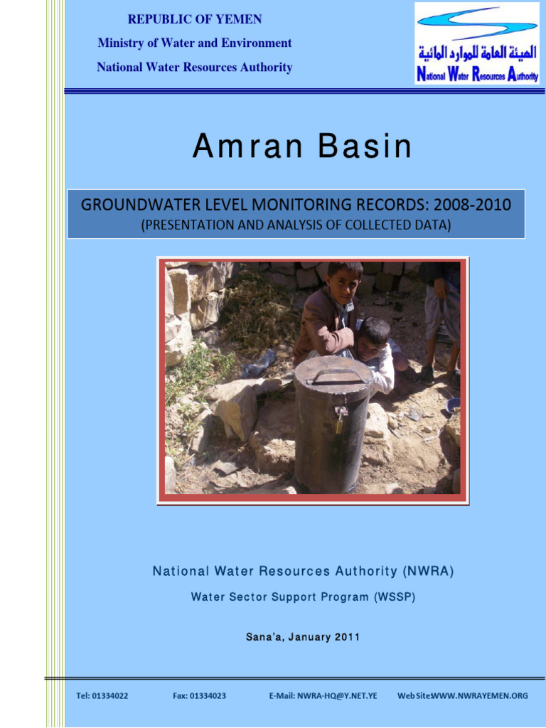 Groundwater Monitoring in Amran Basin 2008-2010 | PDF | Aquifer ...