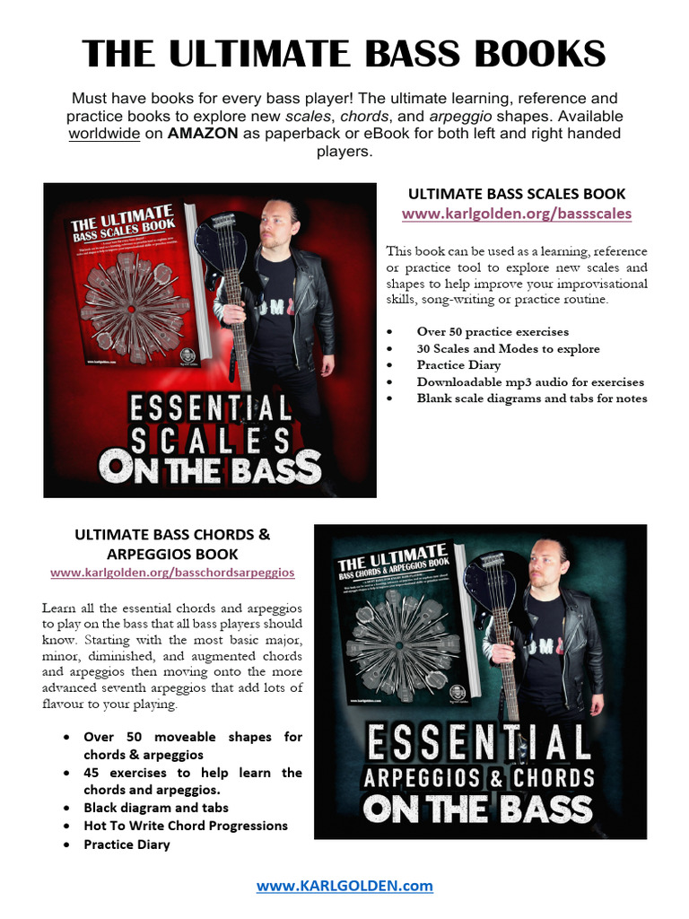 Essential Bass and Guitar Books | PDF | Chord (Music) | Guitars