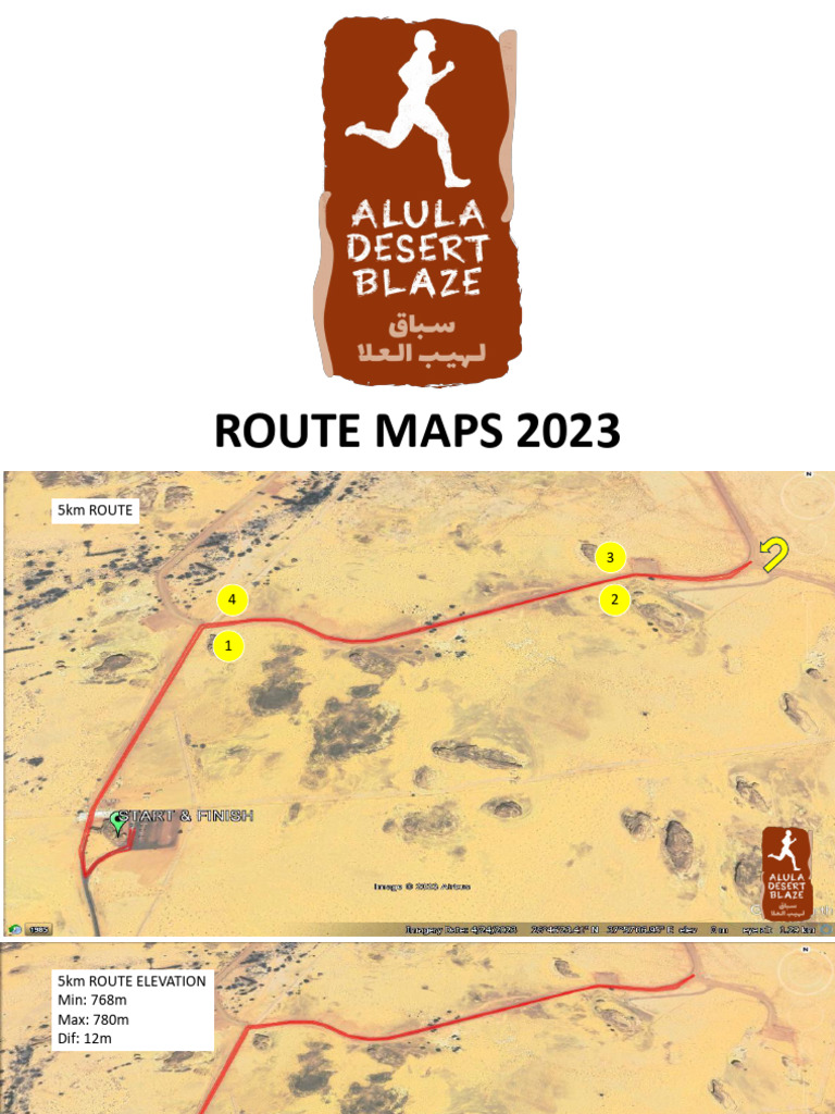 Alula Desert Blaze Course Maps | PDF