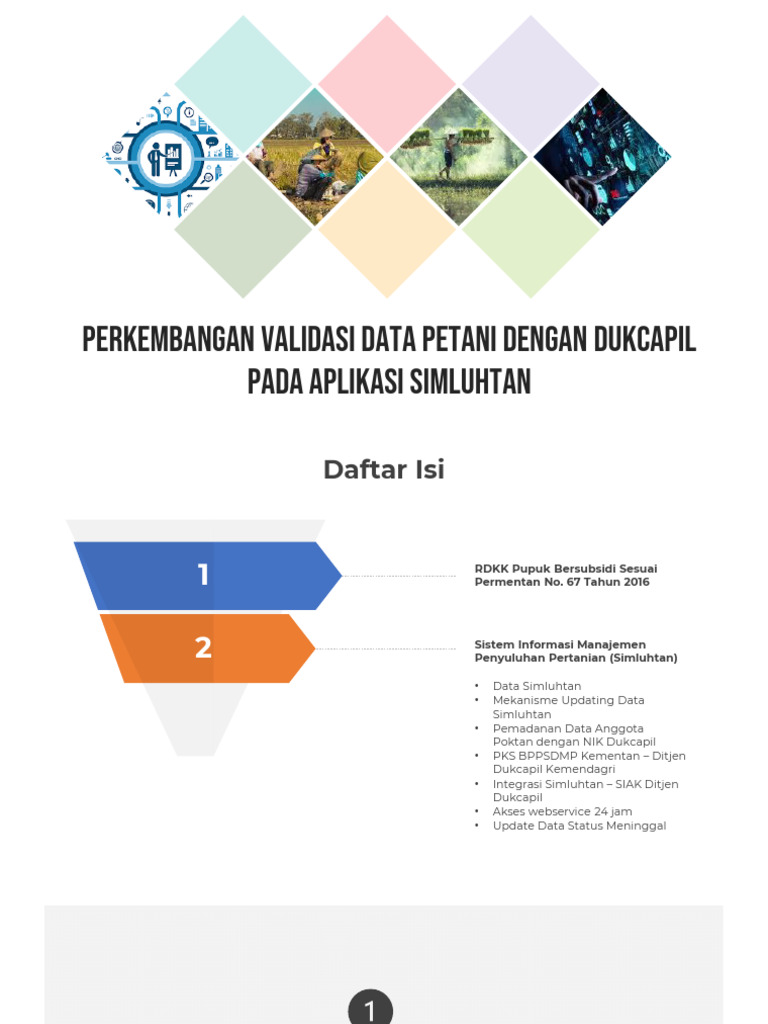 BPPSDMP - Perkembangan Validasi Data Petani Dengan Dukcapil Pada Aplikasi Simluhtan | PDF