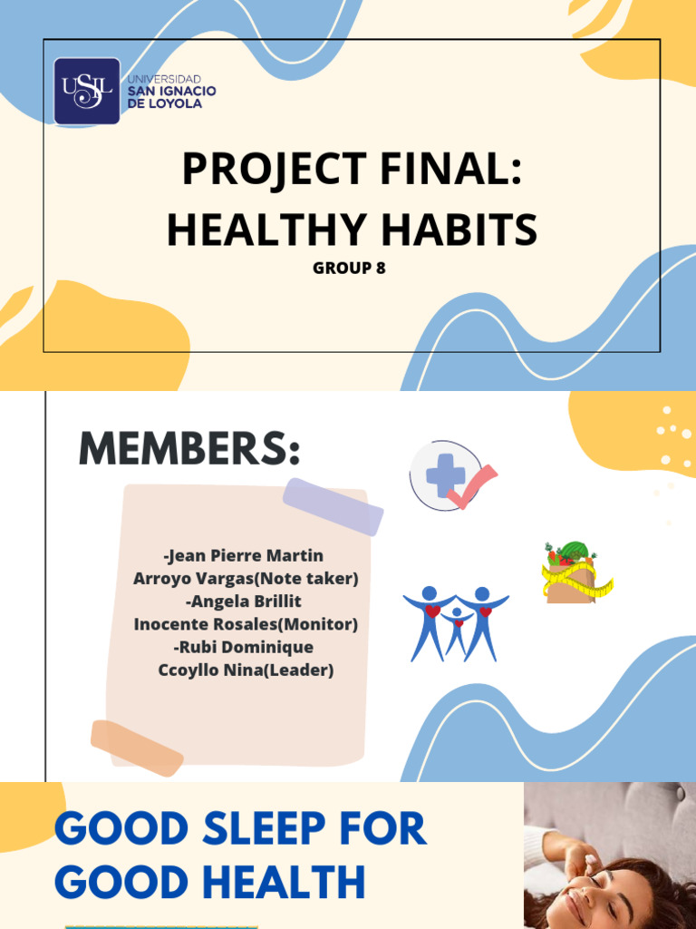 Group 8 Healthy Habits-Proyect Final | PDF
