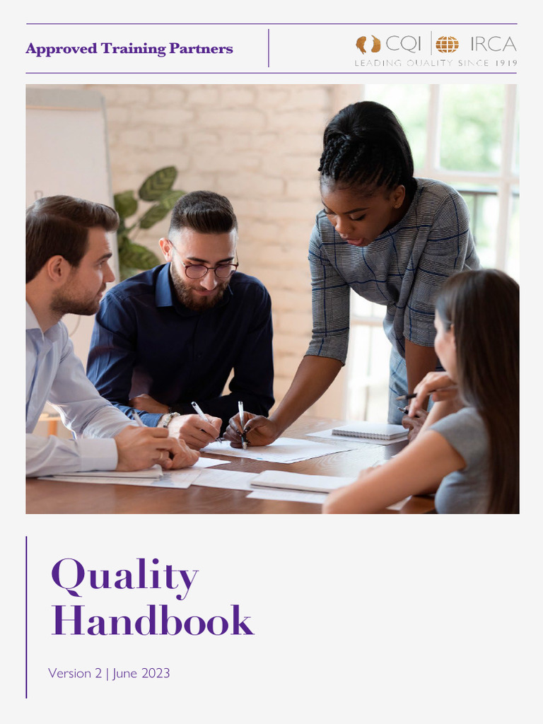 Approved Training Partner Quality Handbook | PDF | Audit | Educational Technology