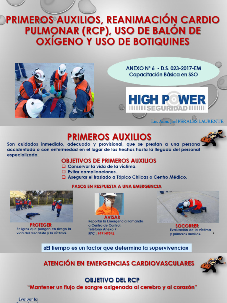 Primeros Auxilios | PDF | Reanimación cardiopulmonar | Primeros auxilios
