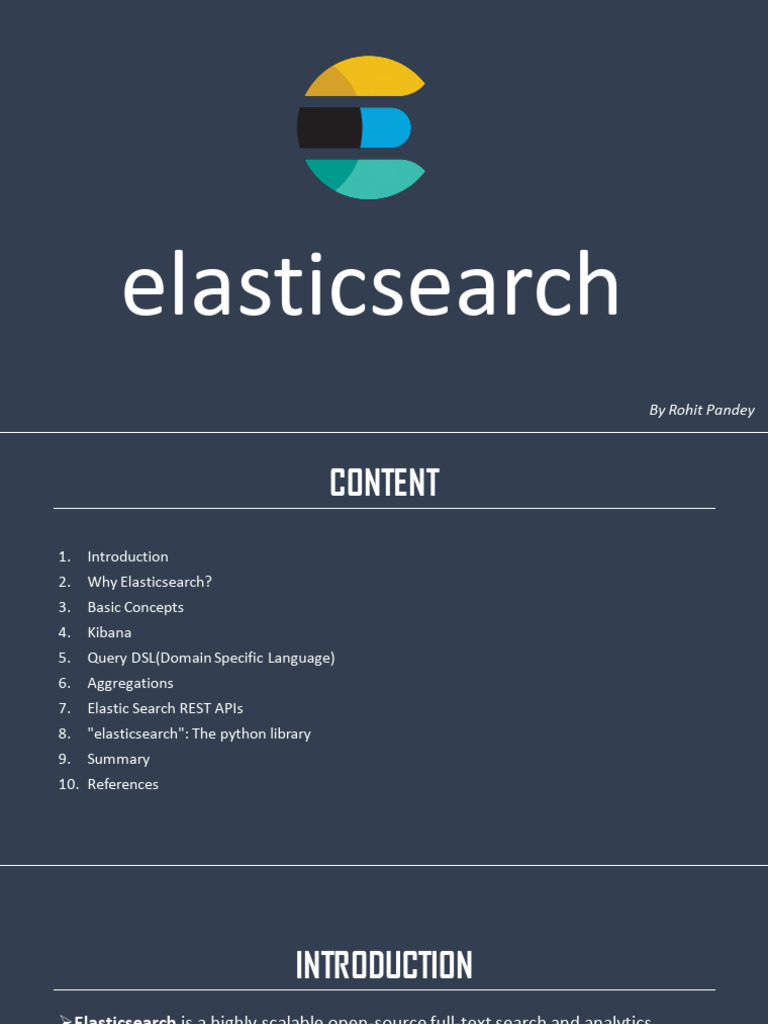 Elastic Search Presentation | PDF | Database Index | Information Technology Management