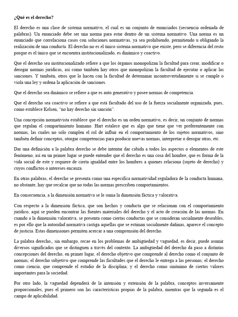 Concepto y definición de norma jurídica | PDF | Oración (Lingüística ...