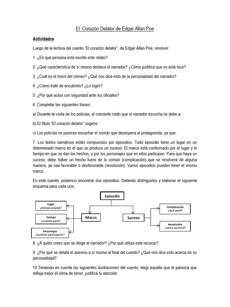 TP El Corazón Delator de Edgar Allan Poe (2) - 2 - 042935 | PDF
