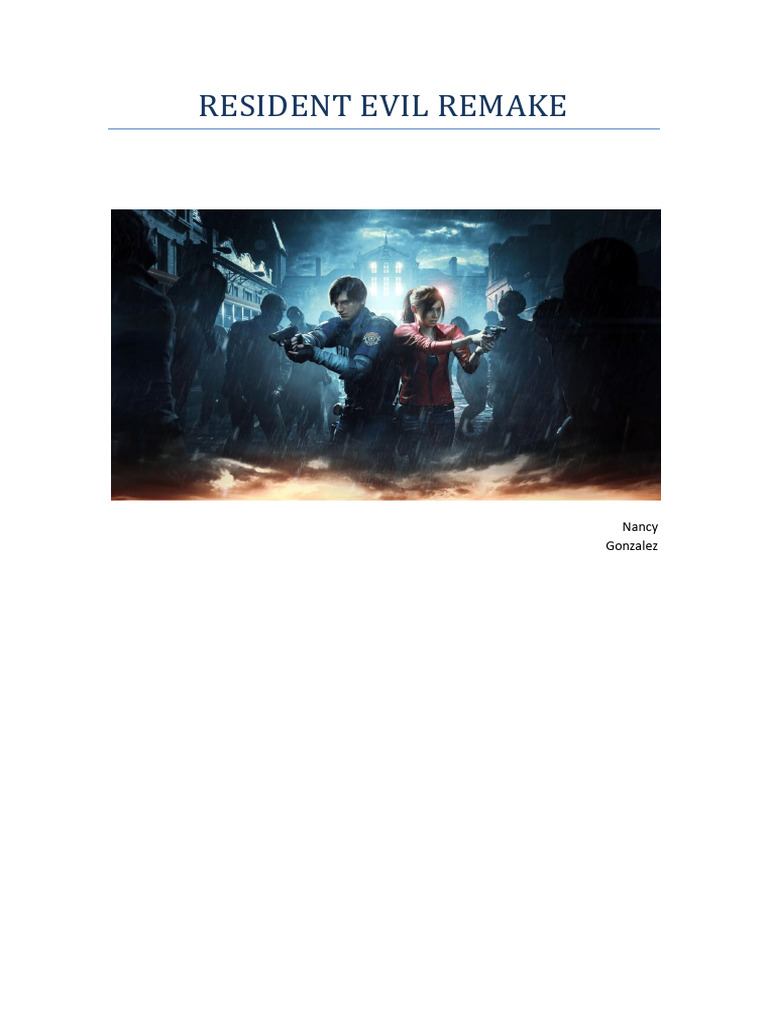 RESIDENT EVIL REMAKE Nancy | PDF