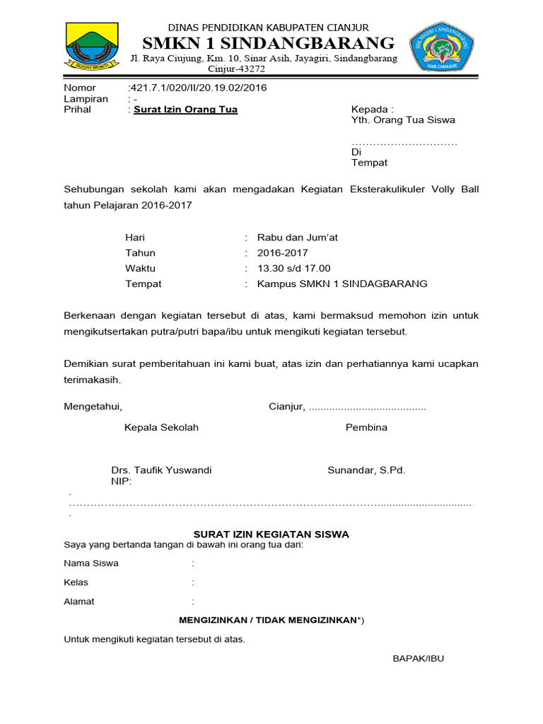 Surat Izin Rame-Rame | PDF