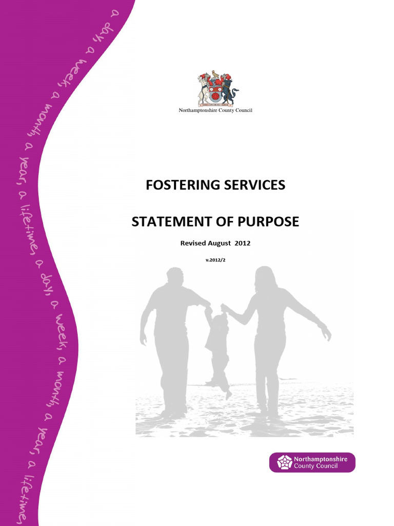 SoP FosterFinal | PDF | Caregiver | Social Work