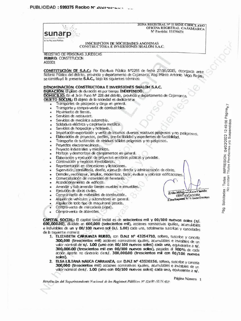 Copia Literal Empresa | Descargar gratis PDF | Ley procesal ...