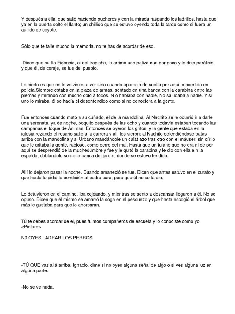 No Oyes Ladrar Los Perros - Juan Rulfo | PDF