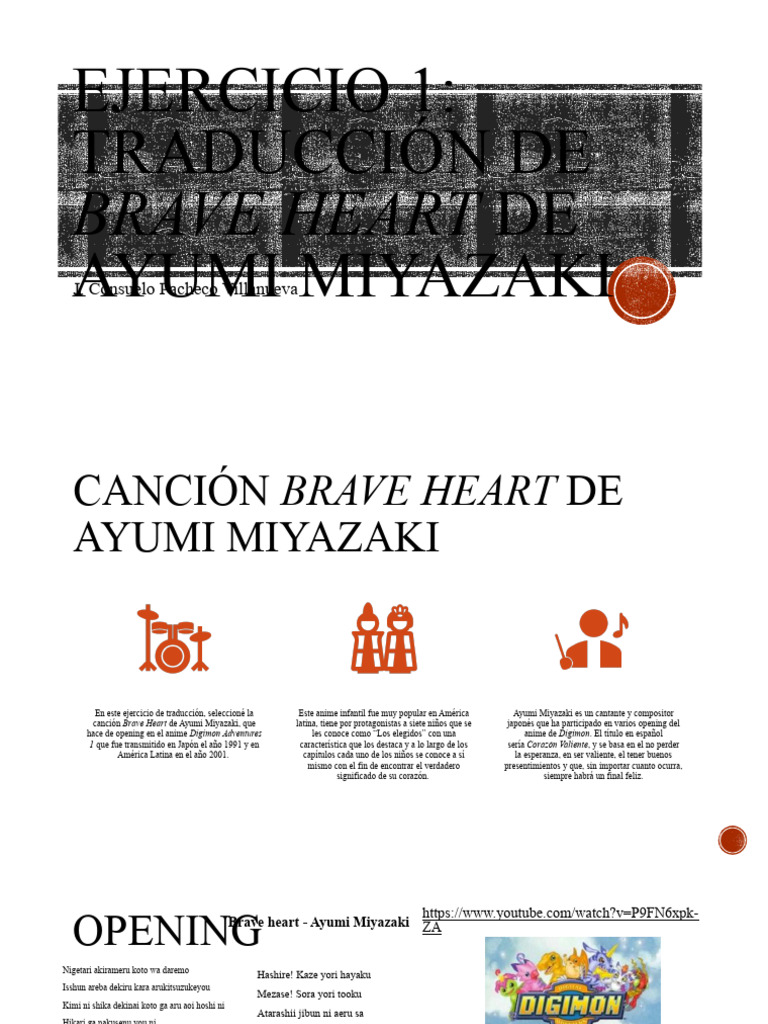 Brave Heart de Ayumi Miyazaki | PDF | Traducciones | Amor