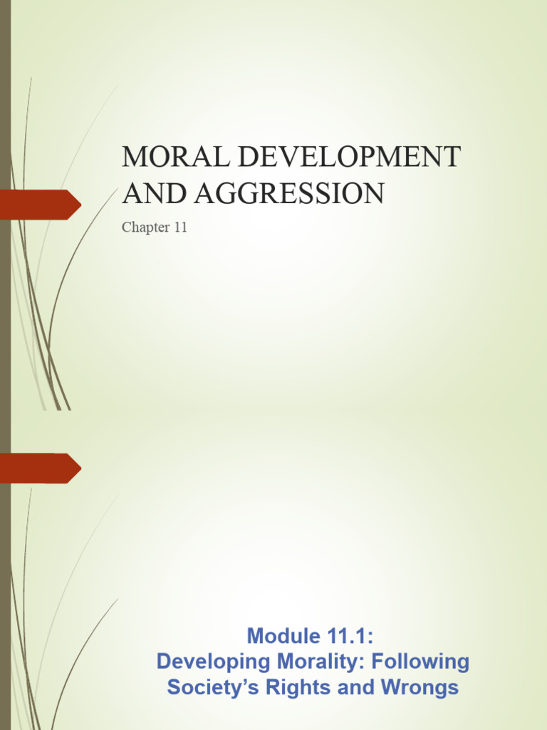 Moral Development and Aggression | PDF | Domestic Violence | Violence