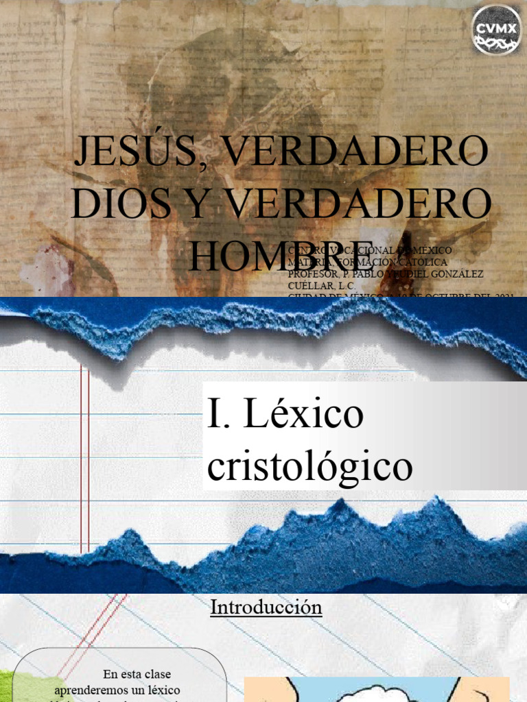 Clase 5 Jesucristo, Verdadero Dios, Verdadero Hombre | PDF | Cristología | Jesús