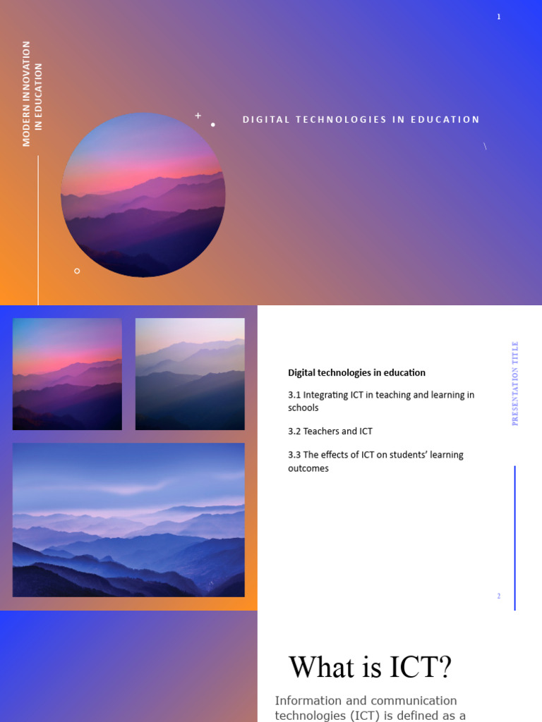 Digital Technologies in Education | PDF | Information And Communications Technology | Information