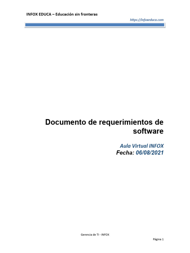 Documentos de Requerimientos | PDF | Software | Hardware de la computadora