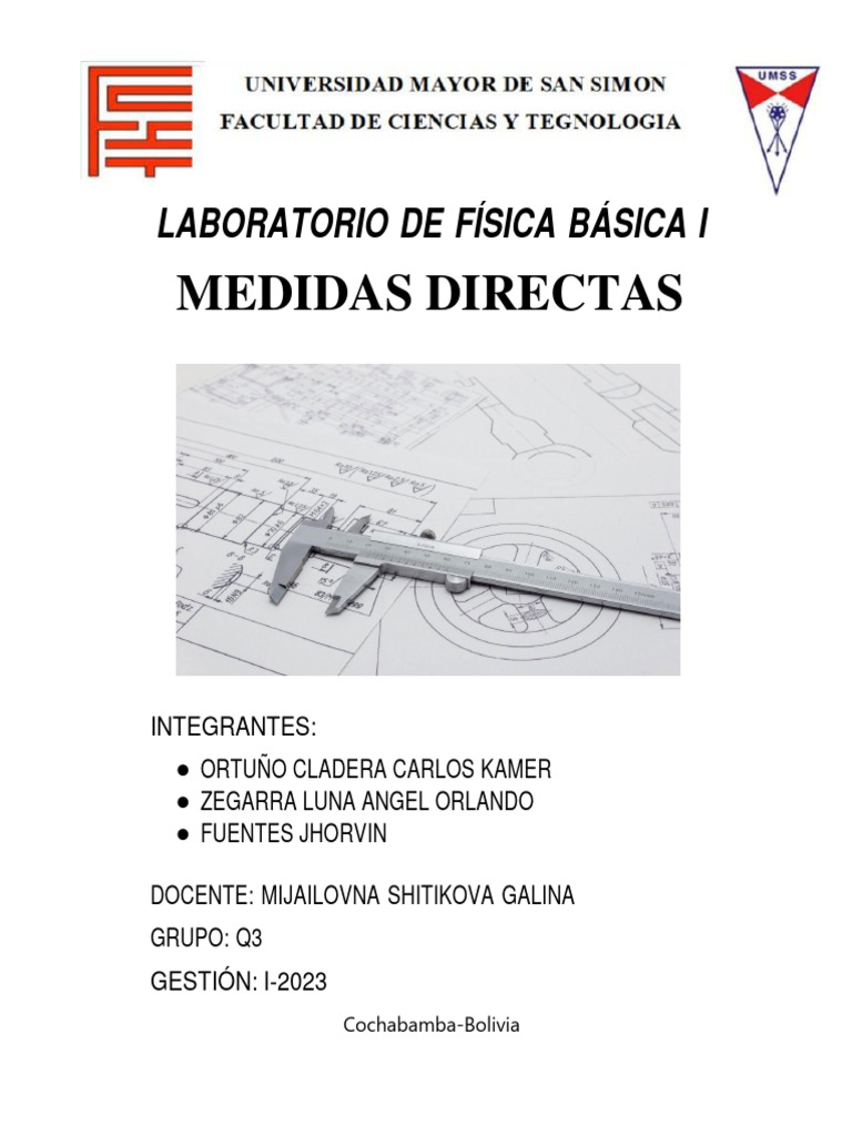 Medidas Directas | PDF | Medición | Exactitud y precisión