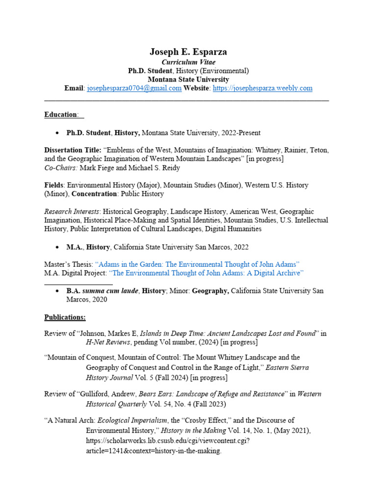 msu cv-nov 2023 | PDF | Charles Darwin