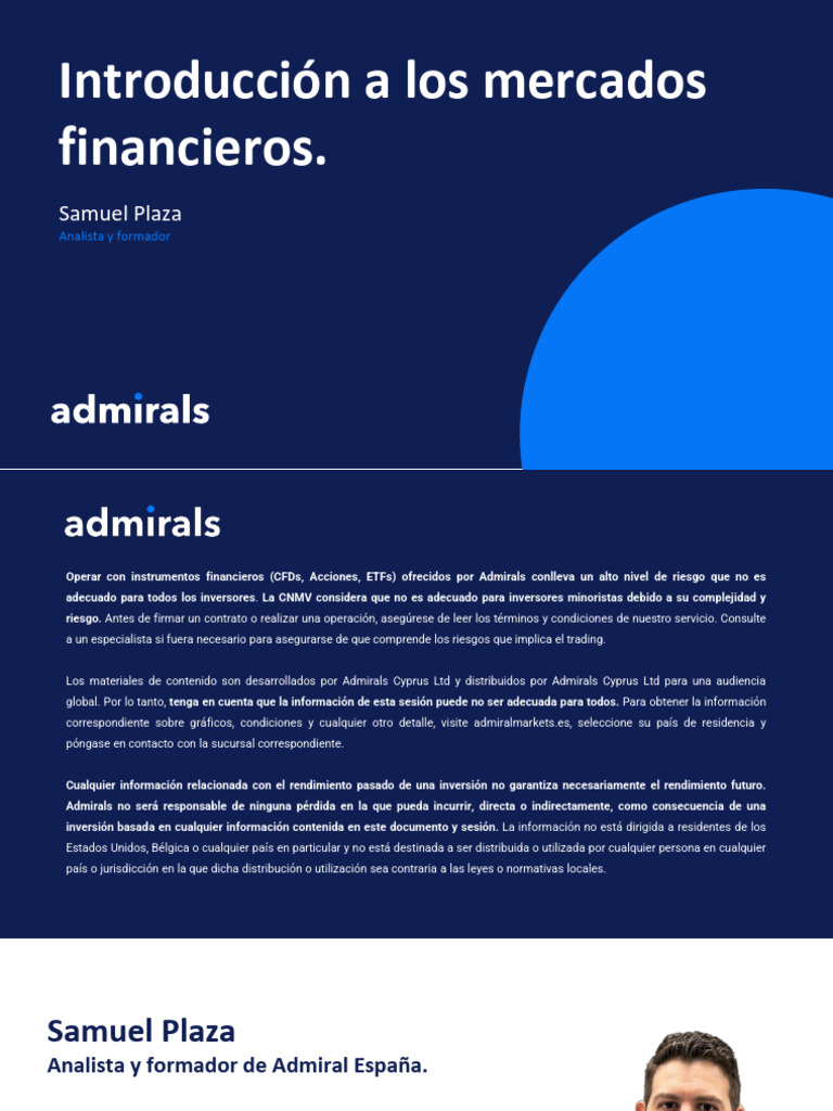 Introducción a los mercados financieros | PDF | Contrato por diferencia | Mercado de divisas