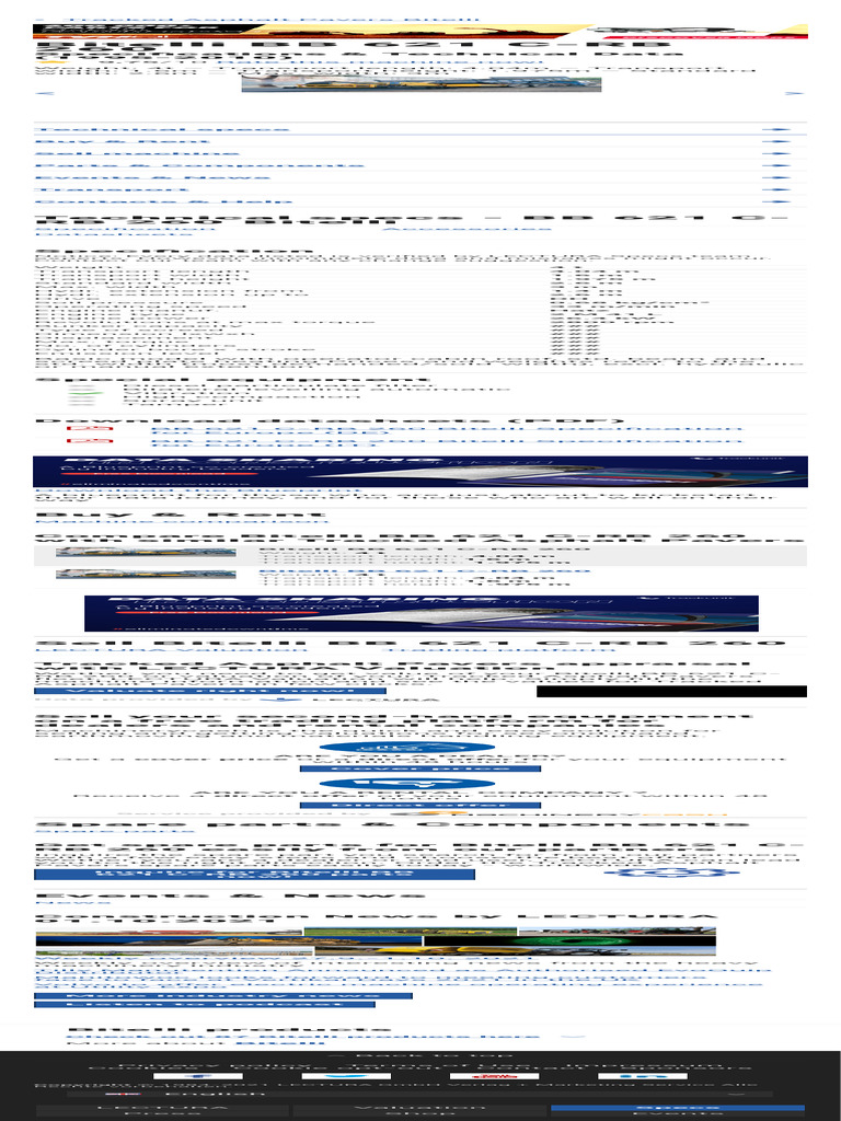 Bitelli BB 621 C-RB 260 Specifications & Technical Data (1995-2010 ...