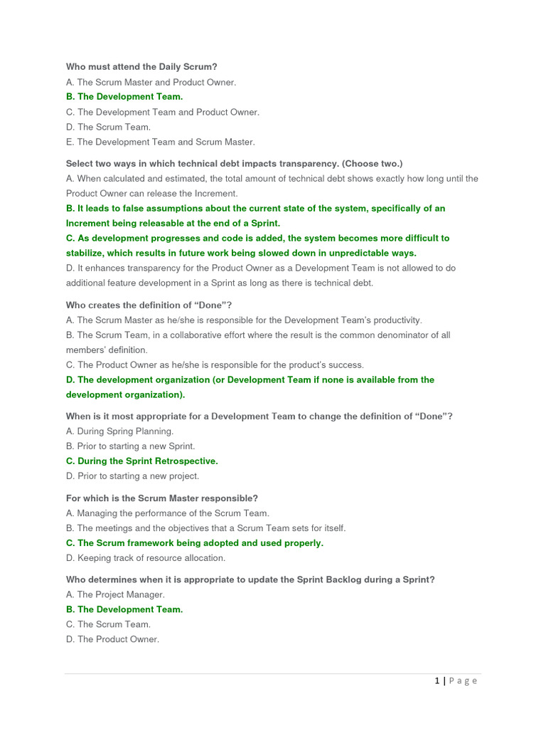 Who Must Attend The Daily Scrum Pdf Pdf Scrum Software Development Computing 