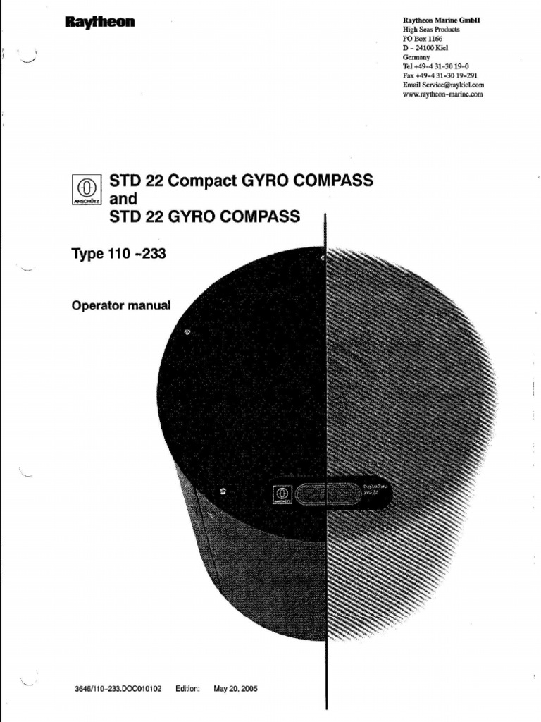 Manual de Operación Girocompas Anschutz STD22 | PDF