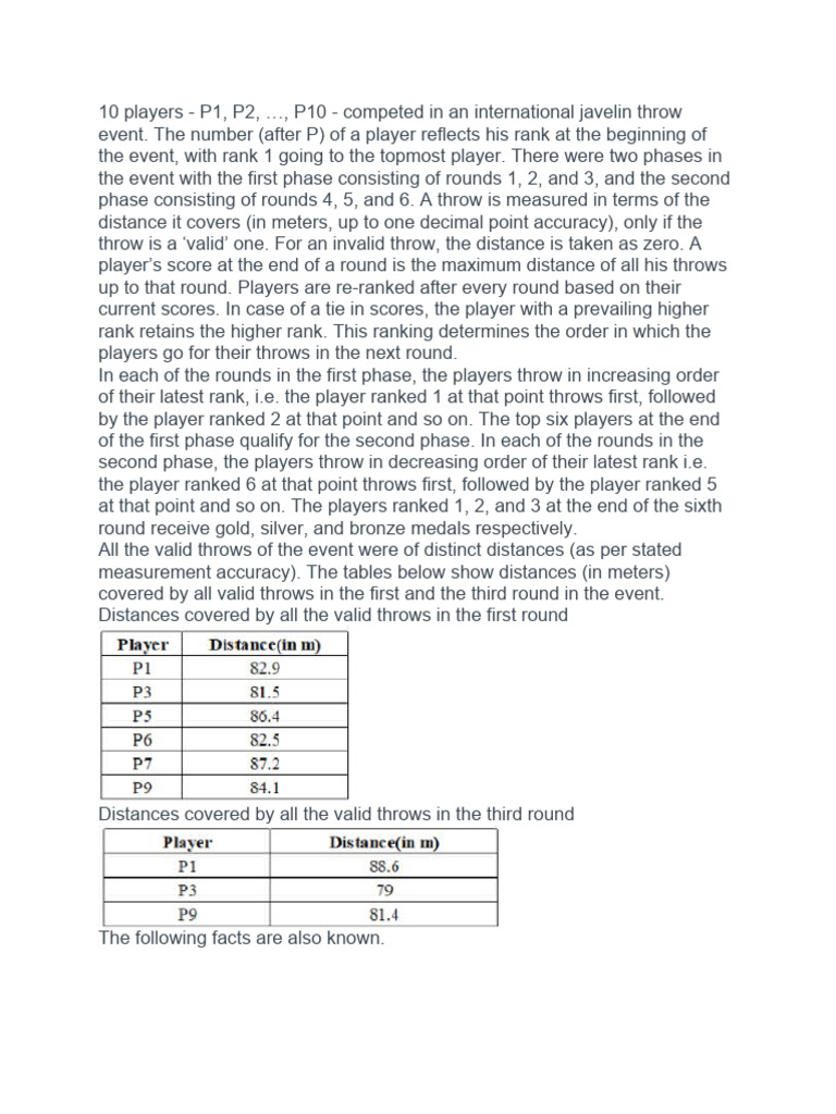 10 Players Games and Tournament | PDF
