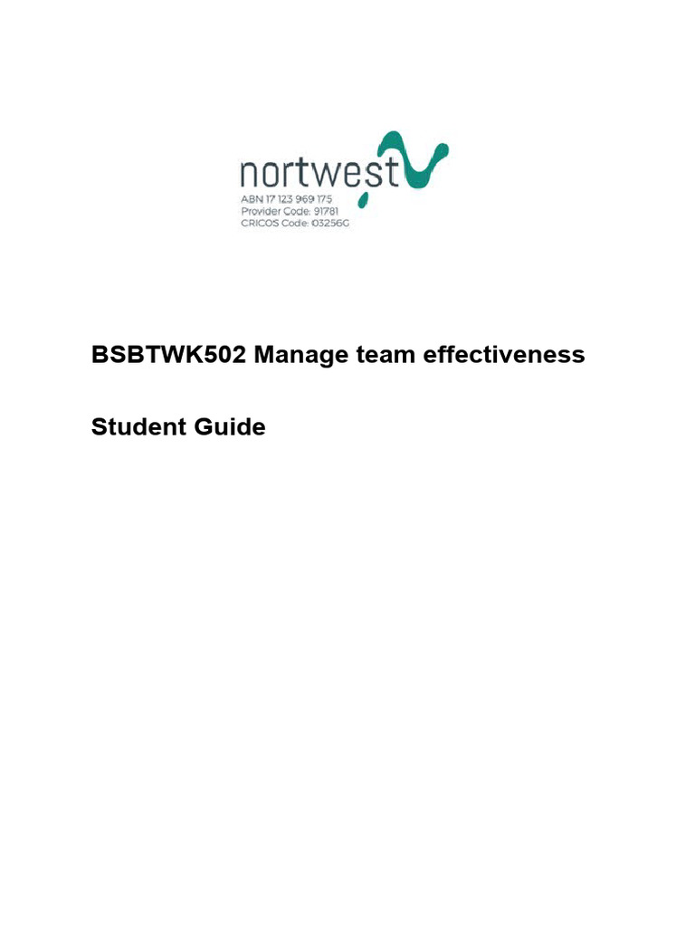 Manage Team Effectiveness Guide | PDF | Policy | Performance Indicator