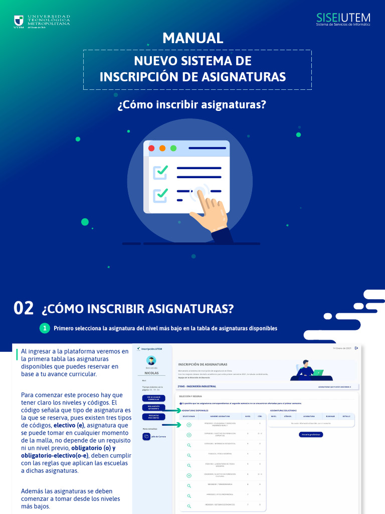 ¿Cómo Inscribir Asignaturas - Inscripción | PDF | Crecimiento personal ...