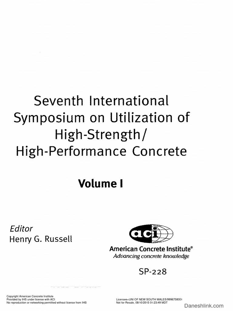Aci sp-228-2005 | PDF | Concrete | Federal Highway Administration