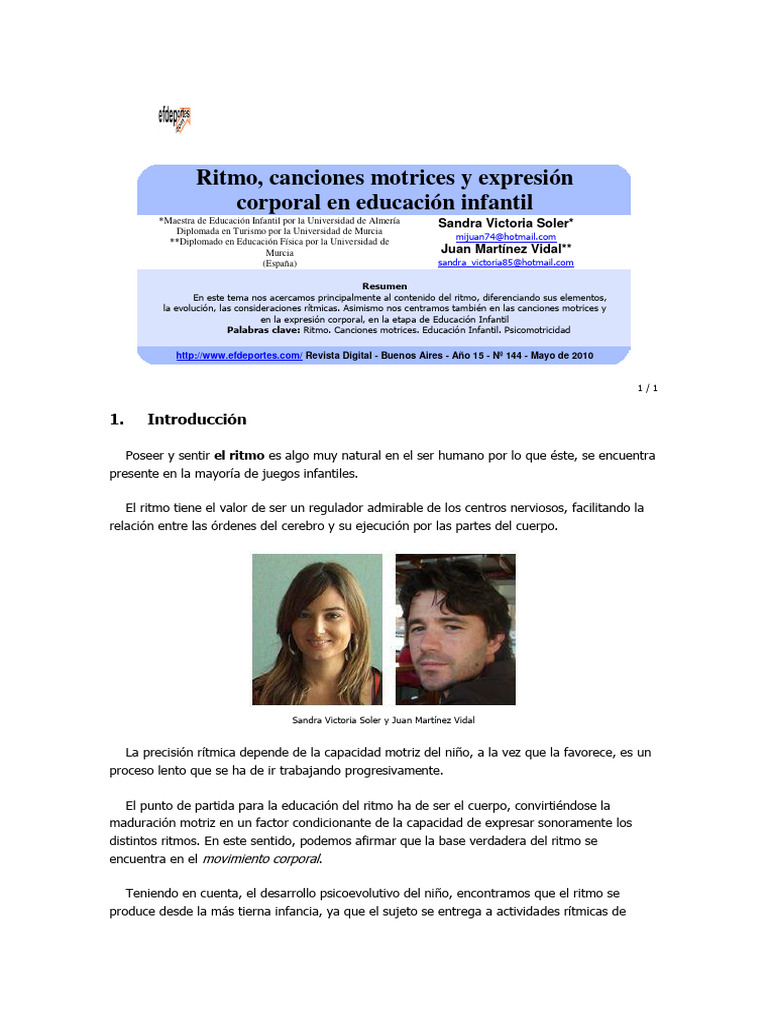 Tiempo y Ritmo 1 | PDF | Ritmo | Las emociones