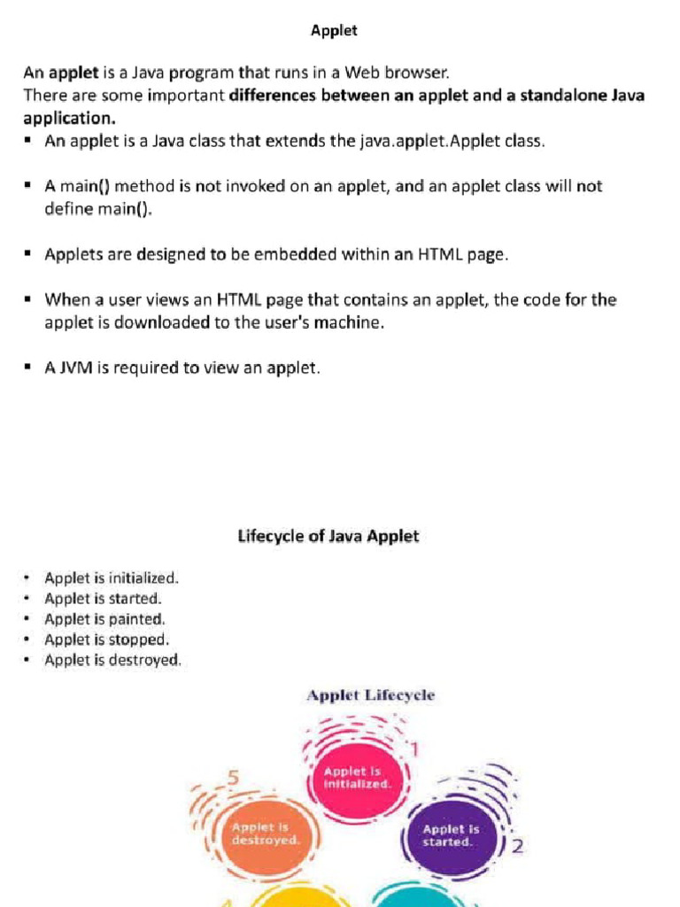 Applet&JApplet | PDF